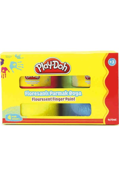 Play-Doh 4 Renk Fosforlu Parmak Boya Play-Doh 4 Renk Fosforlu Parmak Boya