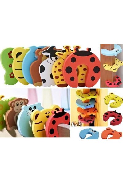 Rugad Çocuk ve Bebek Koruyucu 4 Lu Sirin Kapı Stoperleri Rugad Çocuk ve Bebek Koruyucu 4 Lu Sirin Kapı Stoperleri