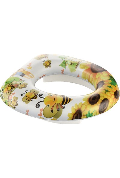 Softy Süngerli Bebek Klozet Adaptörü Arı Desen