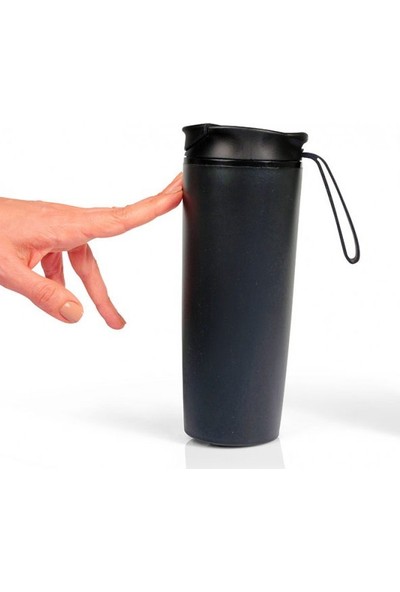 Pratigo Devrilmez & Sızdırmaz Mug Bardak Dış Cephe Siyah Pratigo Devrilmez & Sızdırmaz Mug Bardak Dış Cephe Siyah