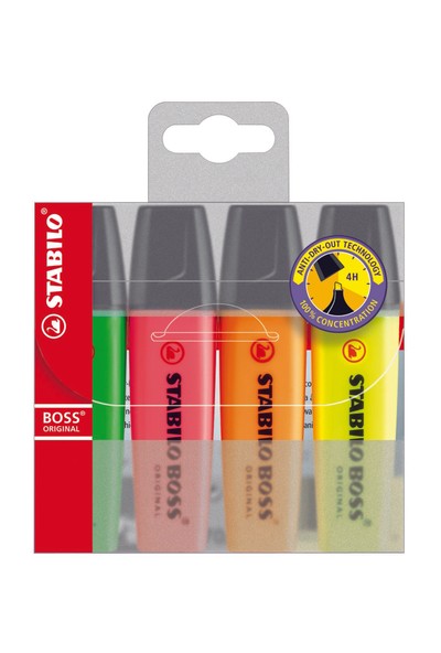 Stabilo Boss Orıgınal 4'lü Paket - Yeni Stabilo Boss Orıgınal 4'lü Paket - Yeni