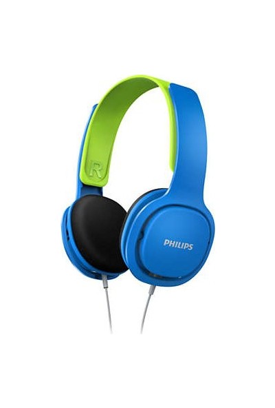 Philips SHK2000BL Kablolu Kulak Üstü Çocuk Kulaklığı 85dB - Mavi Yeşil