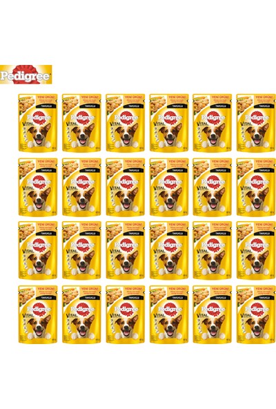 Pedigree Pouch Tavuklu Yaş Köpek Maması 100 Gr x 24 Adet Pedigree Pouch Tavuklu Yaş Köpek Maması 100 Gr x 24 Adet