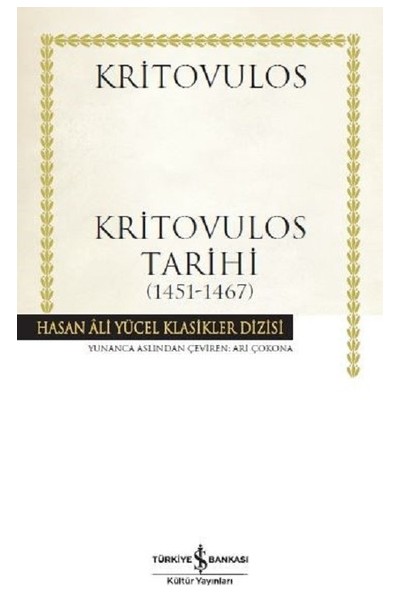 Kritovulos Tarihi 1451-1467 Kritovulos Tarihi 1451-1467