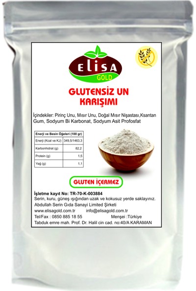 Elisa Gold Glutensiz Un 5000 gr