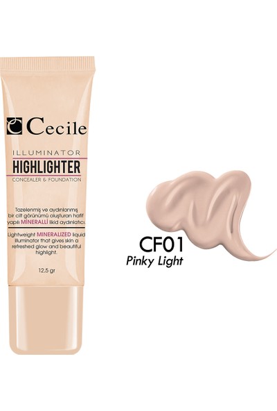 Cecile Göz Altı Kapatıcısı& Fondöten / Concealer Foundation CF01 Cecile Göz Altı Kapatıcısı& Fondöten / Concealer Foundation CF01