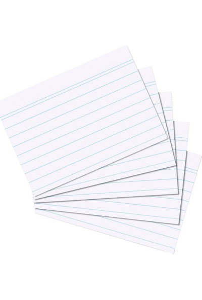 Herlitz Kartoteks A5 100'lü Çizgili Beyaz 1150507