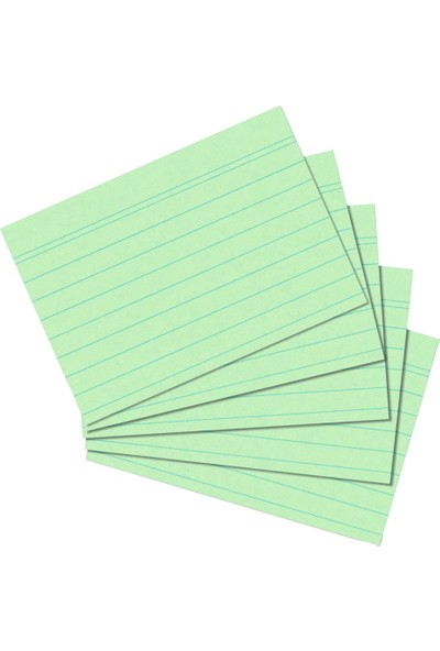 Herlitz Kartoteks A5 100'lü Çizgili Yeşil 1150556