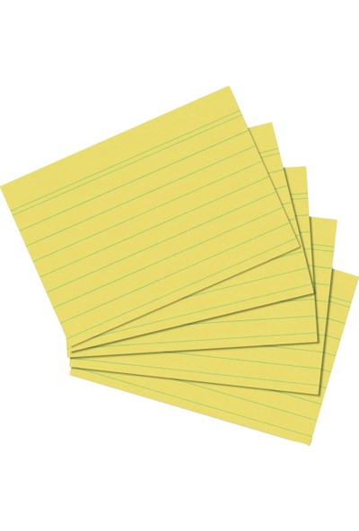Herlitz Kartoteks A5 100'lü Çizgili Sarı 1150515