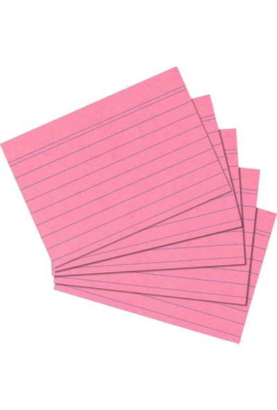 Herlitz Kartoteks A5 100'lü Çizgili Pembe 10835890