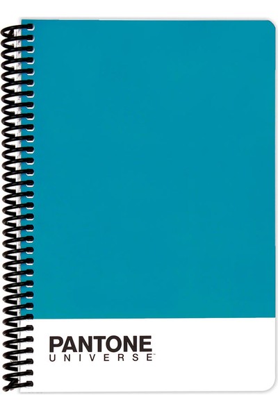 Pantone A5 Boy Spiralli Çizgili Defter Mavi 47257-7