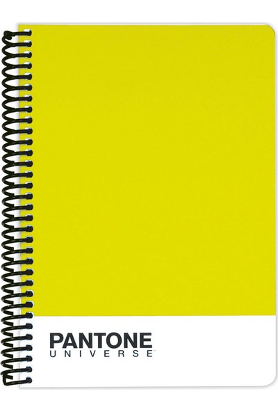 Pantone A5 Boy Spiralli Çizgili Defter Lime 47256-0