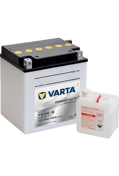 Varta 12V 30Ah Yb30L B Motosiklet Ve Jetski Aküsü Varta 12V 30Ah Yb30L B Motosiklet Ve Jetski Aküsü
