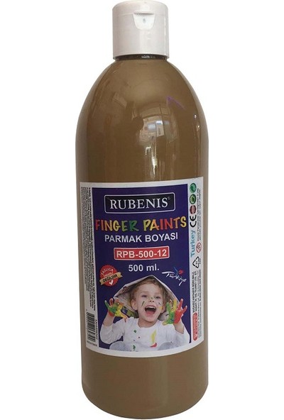 Rubenis Parmak Boyası 500 ml. Kahverengi RPB-500-12