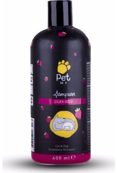 Pet Love Kedi ve Köpek Şampuanı Çilek Özlü 400 Ml