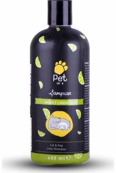 Pet Love Kedi ve Köpek Şampuanı Misket Limon Özlü 400 Ml