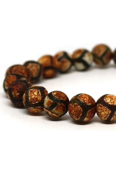 Bi'Bileklik Tibet Akik Taşı Bileklik Bi'Bileklik Tibet Akik Taşı Bileklik