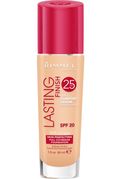 Rimmel London Lasting Finish Fondöten 200-SOFT BEI Rimmel London Lasting Finish Fondöten 200-SOFT BEI