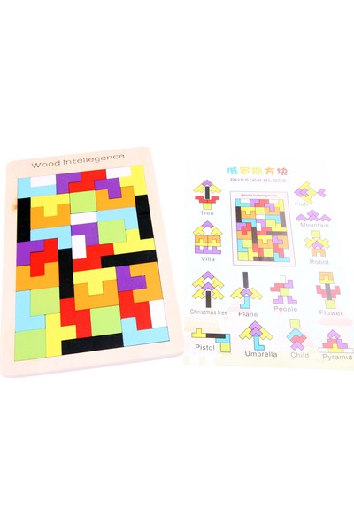 Akademiloji Ahşap Blok Tetris Oyunu Akademiloji Ahşap Blok Tetris Oyunu