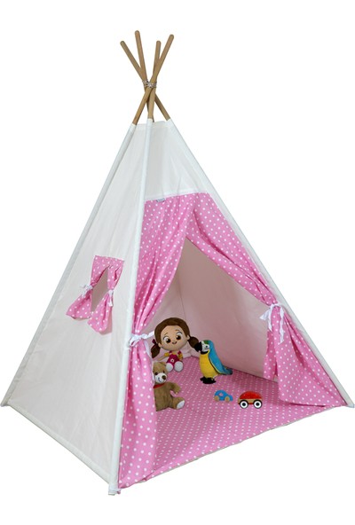 Bliss Kızılderili Oyun Çadırı Oyun Evi Pembe Puanlı Bliss Kızılderili Oyun Çadırı Oyun Evi Pembe Puanlı