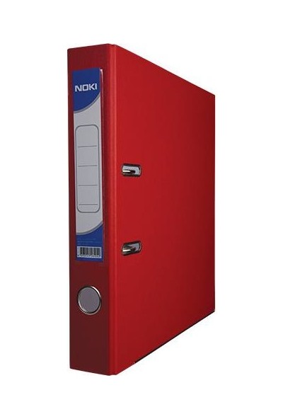 Noki Çıtalı Plastik Dar Klasör 10'lu Kutu Kırmızı