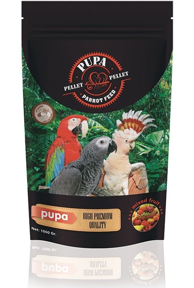 Pupa Papağan Pelet Yem 1Kg