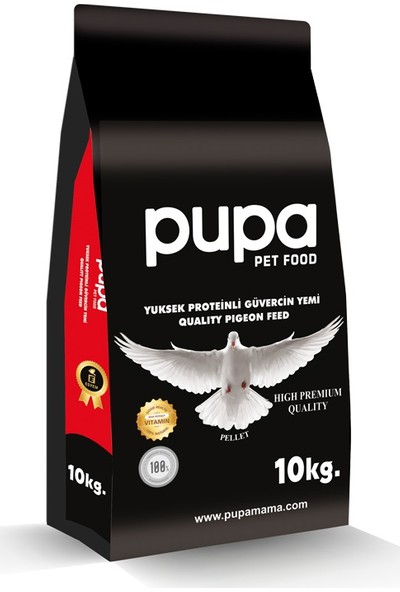 Pupa Yüksek Proteinli Güvercin Pelet Yem 10 Kg