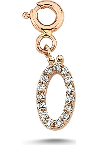 Ecce Harfli Pırlanta Charm 'Ö'