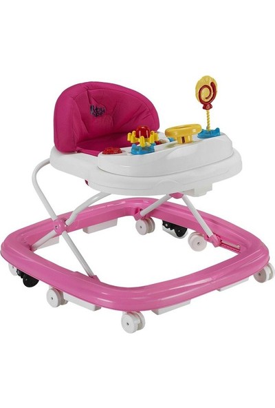 Babyhope 217 Lüx Oyuncaklı Yürüteç Pembe