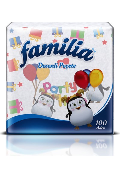 Familia Desenli Peçete 100 'lü kk Familia Desenli Peçete 100 'lü kk