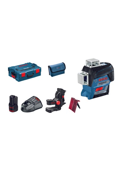 Bosch GLL 3-80 C + BM1 + 12 V Akü Çizgili Hizalama Lazeri