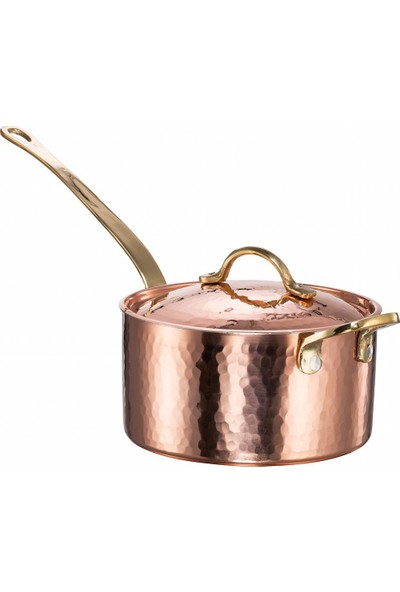 Copperbull Kalın 1,2 Ml Bakır Sos - Pan Tavası Kapaklı 17 Cm 1.8 Lt Kapasite Copperbull Kalın 1,2 Ml Bakır Sos - Pan Tavası Kapaklı 17 Cm 1.8 Lt Kapasite