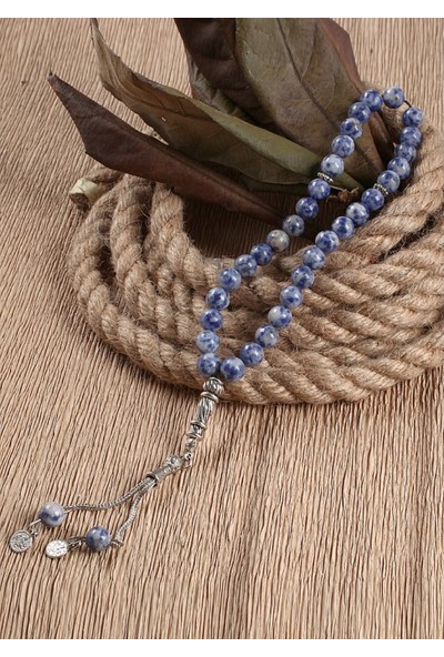 Else Silver Gümüş Kaplama Sodalit Tesbih Else Silver Gümüş Kaplama Sodalit Tesbih