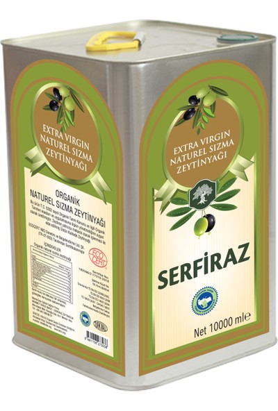 Serfiraz Ekstra Virgin,Soğuk Sıkım Organik Sertifikalı Zeytinyağı 10000 Ml Serfiraz Ekstra Virgin,Soğuk Sıkım Organik Sertifikalı Zeytinyağı 10000 Ml