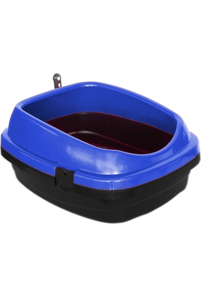 Derin Kedi Tuvalet Kabı 49*40*22 Cm Mavi