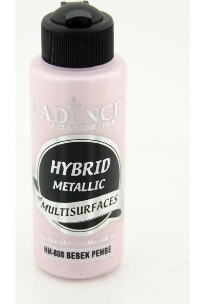 Cadence Multi Surface Hibrit Metalik Boya H808 Bebek Pembe 120 ml Cadence Multi Surface Hibrit Metalik Boya H808 Bebek Pembe 120 ml