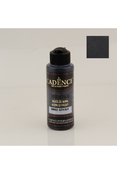 Cadence Premium Akrilik Boya 0002 - Siyah 120 ml Cadence Premium Akrilik Boya 0002 - Siyah 120 ml