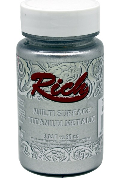 Rich Multi Surface Titanium Metalik Boya 2502 - Gümüş 90 cc Rich Multi Surface Titanium Metalik Boya 2502 - Gümüş 90 cc
