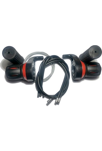 Knt Bisiklet Vites Kolu Koldan Kırmızı 7X3