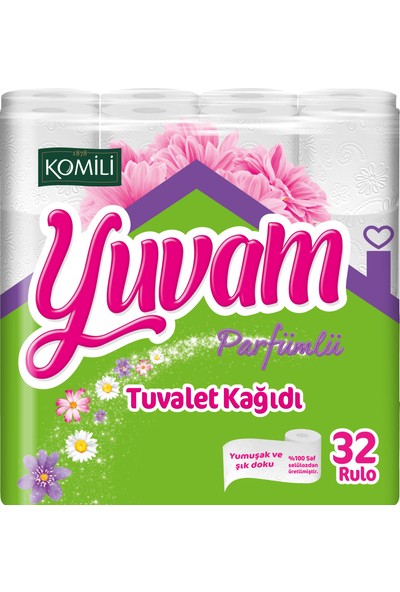Komili Yuvam Parfümlü Tuvalet Kağıdı 32'li Komili Yuvam Parfümlü Tuvalet Kağıdı 32'li