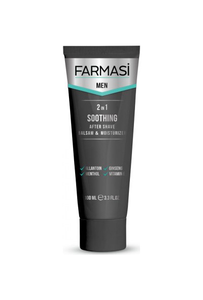 Farmasi Men 2'si 1 Arada Traş Sonrası Balsam Ve Nemlendirici 100 ml