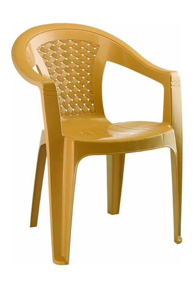 Gardelia Lux 4 Adet Plastik Koltuk Sandalye Takımı 1.Sınıf Kahve