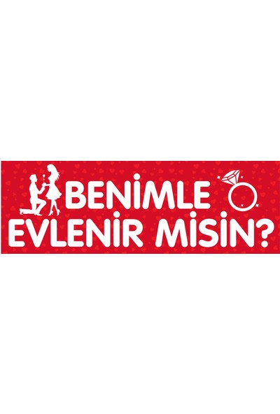Cin Benimle Evlenirmisin Evlilik Teklifi Pankartı Cin170 Cin Benimle Evlenirmisin Evlilik Teklifi Pankartı Cin170