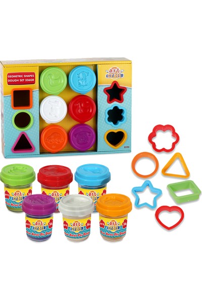 Artcraft Geometrik Şekiller Hamur Set 336 gr Artcraft Geometrik Şekiller Hamur Set 336 gr