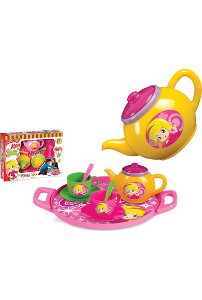 Candy Tepsili Çay Set