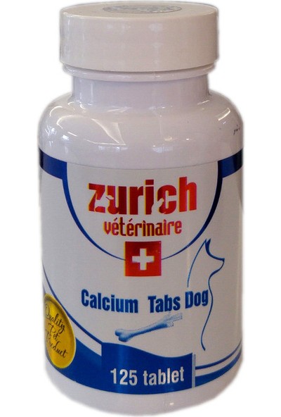 Zurich Köpek Kalsiyum Gıda Takviyesi 125 Tablet Zurich Köpek Kalsiyum Gıda Takviyesi 125 Tablet