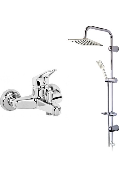 Modamix Ceylanlar Banyo Bataryası + Modamix Dubai Tepeduş Seti Modamix Ceylanlar Banyo Bataryası + Modamix Dubai Tepeduş Seti