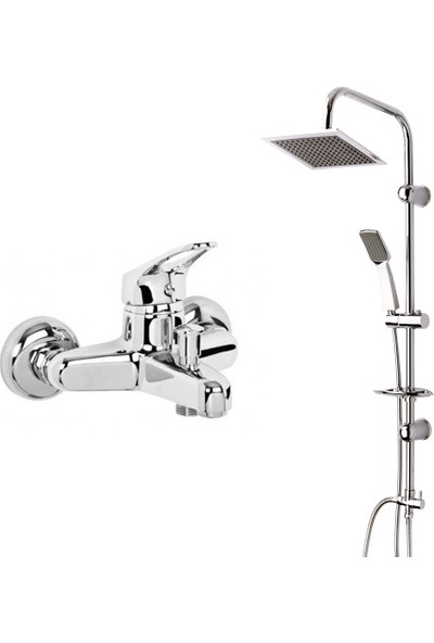 Modamix Ceylanlar Banyo Bataryası + Modamix Berlin Tepeduş Seti Modamix Ceylanlar Banyo Bataryası + Modamix Berlin Tepeduş Seti