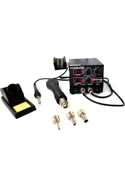Class 868D Dijital Isı Ayarlı Lehimleme İstasyonu +5V Usb Çıkışlı