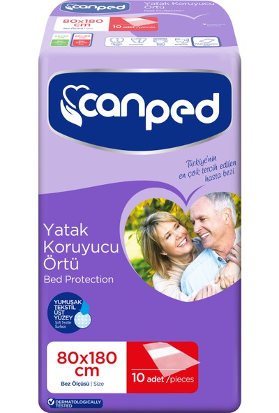 Canped Yatak Koruyucu Örtü Extra Örtü (80cm *180cm ) 10'lu